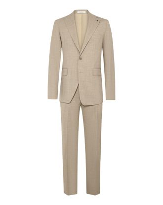 Tagliatore Einreihiger Anzug aus einem Schurwolle-Seide-Mix in
