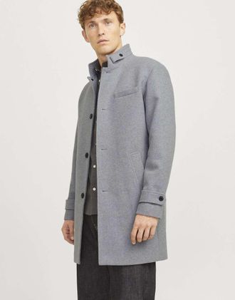 Jack & Jones Manteau - Gris clair chin&eacute;