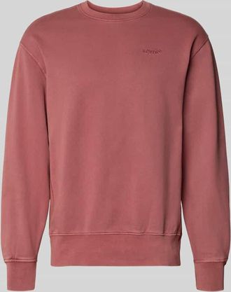 Levi's Sweatshirt mit Logo-Stitching und Rundhalsausschnitt