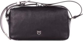 Pinko Pinko, Femme, Sacs, Noir, Taille: ONE Size Sac bandouli&egrave;re avec logo frontal