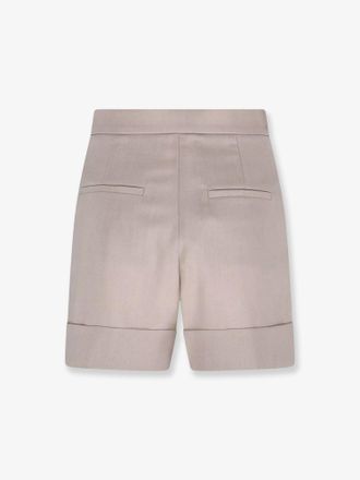 Max Mara Womens Bermuda Shorts Virgin Wool And Mohair Pink