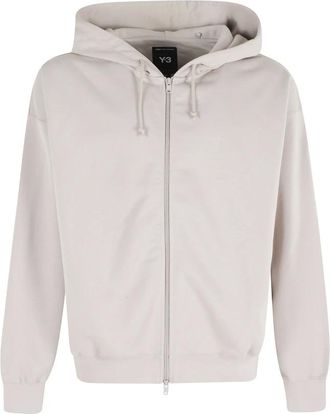 Yohji Yamamoto Homme, Sweatshirts et sweats &agrave; capuche, Beige, Taille: L Zip Sweat &agrave; capuche