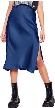 Generic Jupes Longues Hiver Grossesse Grande Pantalon Évasée sous Ronde Fushia Unie Élégantes Ample Noeud Volants du Cerises Pastel Multicolore Jarretelle Sar