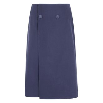Maison Margiela Femme, Jupes, Bleu, Taille: 38 FR Jupe Midi &Eacute;vas&eacute;e