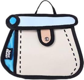 Generic Paperdope SliceTote - Sac fourre-tout 2D de style bande dessin&eacute;e kawaii | Sac &agrave; bandouli&egrave;re unique et insolite pour femmes et adolescentes filles, sac
