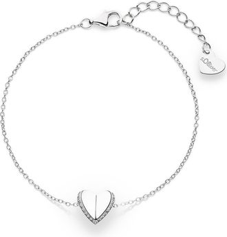 s.Oliver Bracelet - Elegantes Armband aus poliertem 925er Sterlingsilber - silber - Ankerkette verstellbar bis 20 cm - wasserfest & hautfreundlich