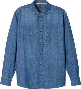 Olymp Olymp, Homme, Chemises, Bleu, Taille: 2XL Chemise d&eacute;contract&eacute;e en denim