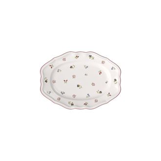 Villeroy & Boch Villeroy und Boch Petite Fleur Platte oval, Premium Porzellan, 37 cm