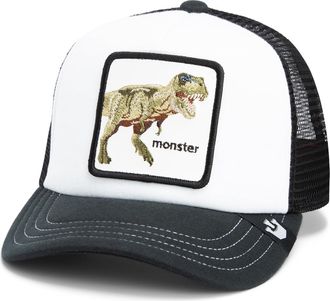 Goorin Brothers Kinder Trucker Cap Dino Kiddo Wei&szlig; Schwarz, Size:OneSize