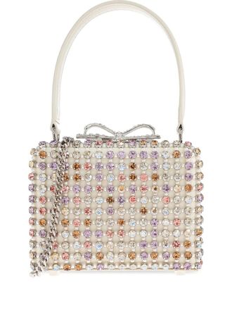 Self Portrait sac à main à ornements en cristal - Blanc