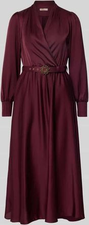 Rinascimento Regular Fit Cocktailkleid in Wickel-Optik