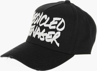 Dsquared2 Solid-Color Baseball Cap RECYCLED TEENAGER with Craquel&eacute;-Eff size One