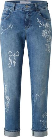 Angels Darleen Crop - - Jeans - Damen - Blau - XL L30