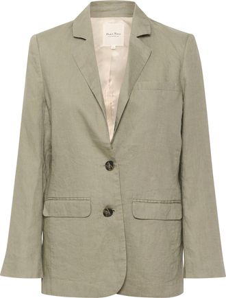 Part Two Part Two Damen, einzelreihig, mit Notch Lapel, Regular Fit, gerundete Ecken Blazer, Vetiver, 38