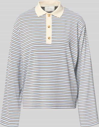 Neo Noir Relaxed Fit Poloshirt in lang&auml;rmeligem Design