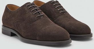 Mango Chaussures costume cuir chocolat - Homme - 39 - MANGO MAN