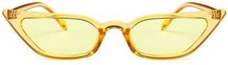 Generic Lunettes De Soleil Dextérieur À Petite Monture For Hommes Et Femmes, For Vacances, Shopping, Fête(Yellow)