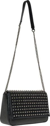 John Richmond Femme, Sacs, Noir, Taille: ONE Size Sac bandouli&egrave;re avec cha&icirc;ne et finition d&eacute;corative