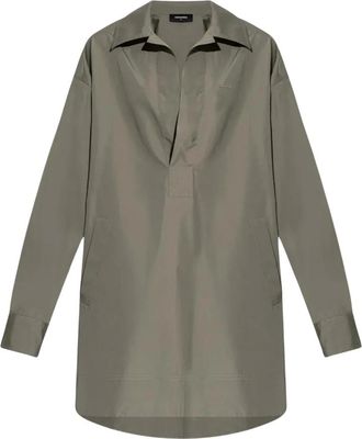 Dsquared2 Femme, Robes, Vert, Taille: 36 FR Shirt Robes