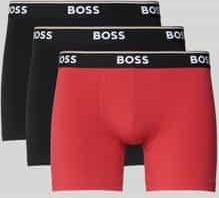 HUGO BOSS Slim Fit Boxershorts aus Baumwoll-Mix im 3er-Pack Modell POWER