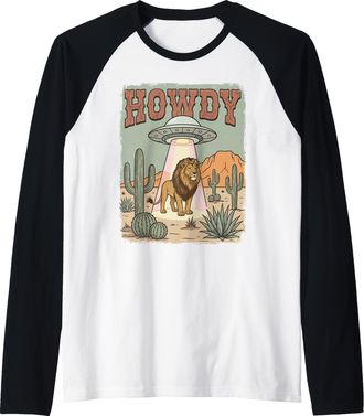Image UFO Howdy Desert Lion Raglan
