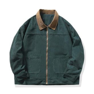 Generic NYSBH Veste cargo dautomne en velours c&ocirc;tel&eacute; pour homme Veste bomber coupe-vent &agrave; fermeture &eacute;clair Manteaux amples Cargo Outwear Veste d&eacute;contract&eacute;e, v