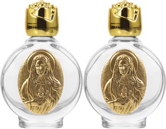 Yardwe Leere Flasche 2 Stücke Weihwasser Flaschen Leere Heilige Öl Wasser Flasche Glasflasche Holy Water Bottle Taufe Wasser Fläschchen zum Befüllen für Kirc