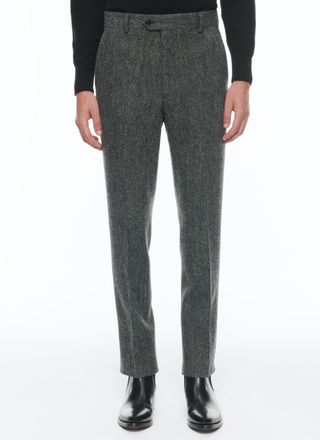 Fursac Pantalon ajust&eacute; en tweed de laine vierge - Taille 46 - Homme