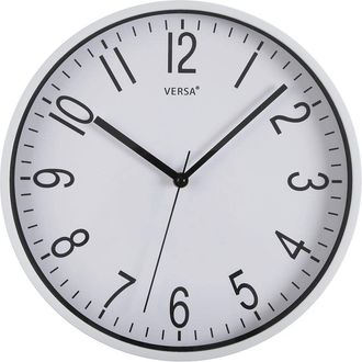 VERSA Raven Wanduhr - Leiser und dekorativer, für Küche, Wohn- oder Esszimmer - leicht ablesbar, Maßnahmen (H x L x B) 30 x 4,3 x 30 cm, Polypropylen, Farbe
