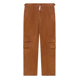 GCDS Cord-Hose mit geradem Bein - - Trousers - Herren - Braun - S