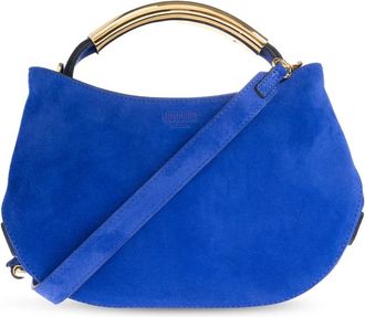 Moschino Femme, Sacs, Bleu, Taille: ONE Size Handle Me Bag