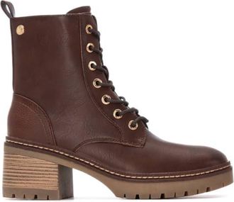 Xti Bottines militaires Femme Brun - Chaussures confortables et polyvalentes - Mode décontractée - Modèle 14445401 (Taille37)
