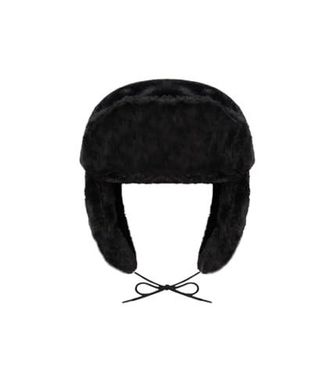 Generic Chapeaux de couleur unie pour lhiver, Noir, M