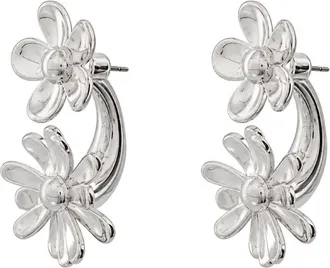 Marc Jacobs Womens Daisy Wild Statement Earrings - Marc Jacobs Metal Silver Jewelry-Watches