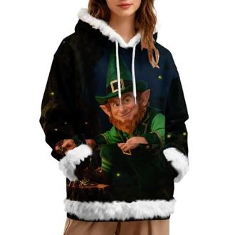 Generic Chandail &agrave; capuchon d&eacute;contract&eacute; pour femme | Sweat &agrave; capuche imprim&eacute; d&eacute;contract&eacute; pour les vacances, les festivals, les v&ecirc;tements athl&eacute;tiques, GN3., 3X