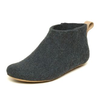 Magicfelt 743 H&uuml;ttenschuhe aus 100% Merino-Wolle - Hausschuh f&uuml;r Damen & Herren Graphite, 39