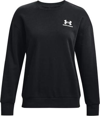 Under Armour Womens UA Essential Crew Polaire Tops pour Femme Noir Taille XS, Noir, XS