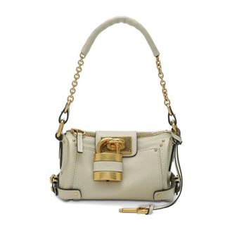 Chlo&eacute; Femme, Sacs, Beige, Taille: ONE Size Small Paddington Chain Bag