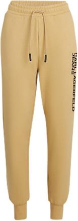 Karl Lagerfeld Text Logo Slim Sweatpant, Croissant, M