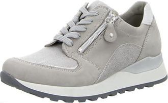 Waldl&auml;ufer H64007-409/544 Chaussures &agrave; lacets pour femme en cuir et textile Gris Taille 36, gris, 38 EU