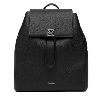 Calvin Klein Rucksack Calvin Klein Emblem Hw Pebble Backpack LV04F3553G Schwarz