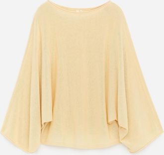 Arket Top Mit Drapierung -Gelb