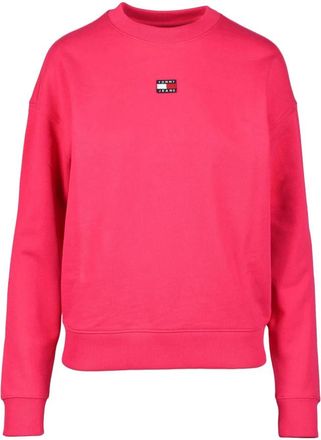 Tommy Jeans Sweat en coton - Femme - Sweatshirts et sweats &agrave; capuche - Rose - Taille: 34 FR