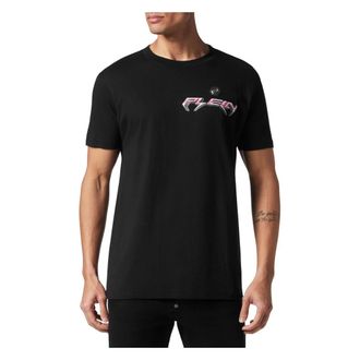 Philipp Plein T-Shirt Rundhals SS Chrome - - Tops - Herren - Schwarzk - 4XL