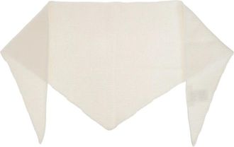 Lisa Yang Mairi Cashmere Scarf - Femme - Accessoires - Blanc - Taille: ONE Size