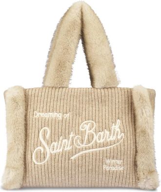 MC2 Saint Barth Femme, Sacs, Beige, Taille: ONE Size Colette Shearling Rib