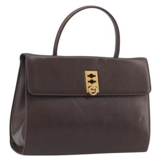 Celine Sac &agrave; main vintage doccasion - Femme - Pre-owned - Brun - Taille: ONE Size