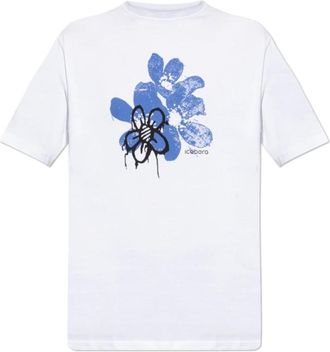 Iceberg Homme, Tops, Blanc, Taille: 2XL Tee Flower