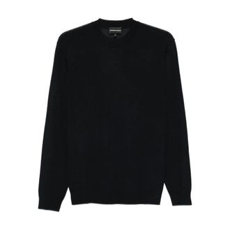 Emporio Armani Travel Essentials Feinstrick-Pullover - - Knitwear - Herren - Schwarzk - L