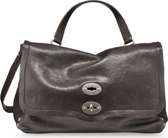 Zanellato Femme, Sacs, Brun, Taille: ONE Size Postina Leather Shoulder Bag